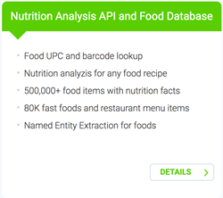Edamam Introduces Food Database Product with Detailed Nutrition Information